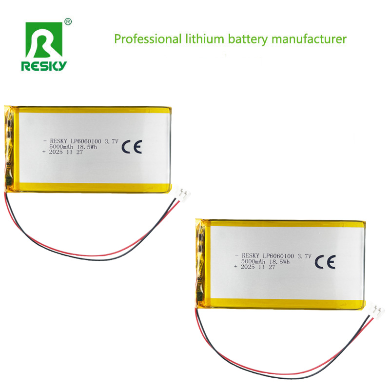 6060100 3.7v 5000mAh 18.5wh rechargeable lithium ion polymer battery ...